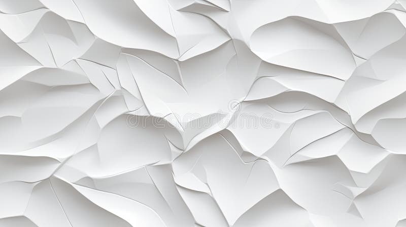 The Intricate Texture of Crumpled White Paper, Creating a Visually ...