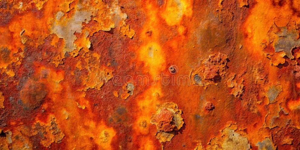 Intricate Texture of Oxidized Metal Surface with Flaking Rust ...