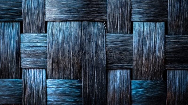 Intricate Textures and a Muted Dark Blue Color are Woven Together in ...