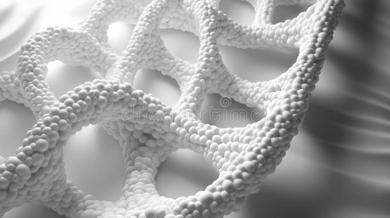 Intricate Three Dimensional Mesh with Organic Sphere Patterns Stock ...