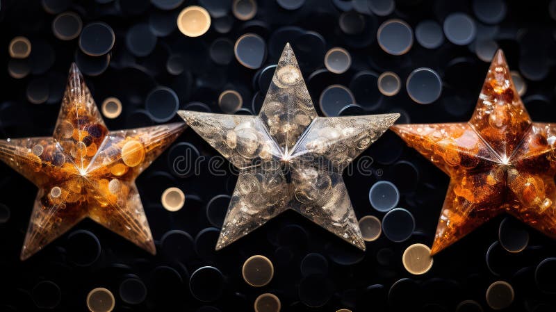 Intricate three stars stock illustration. Illustration of stars - 324744726