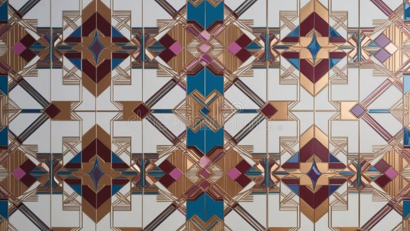 Geometric Tile Pattern stock illustration. Illustration of modern ...