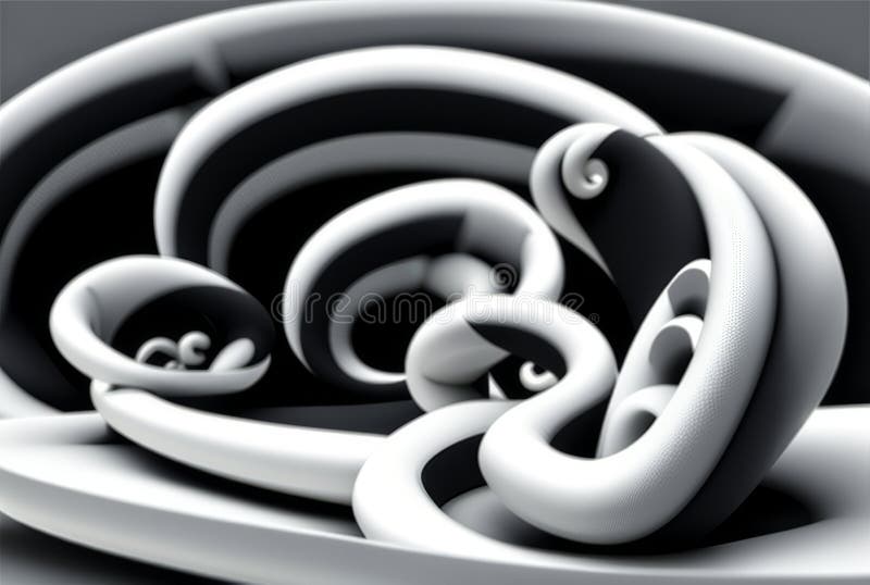 Intricate Topaz Abstract Art with Swirling Patterns and Depth Stock ...