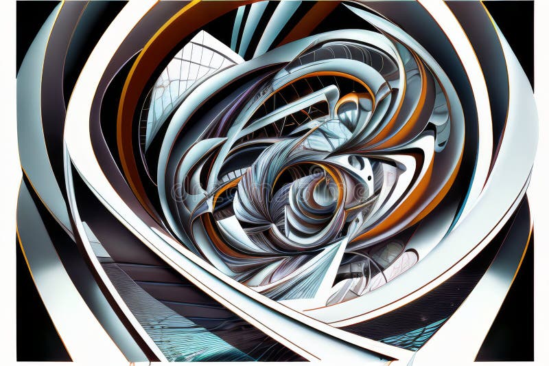 Intricate Topaz Abstract Art with Swirling Patterns and Dynamic Forms ...