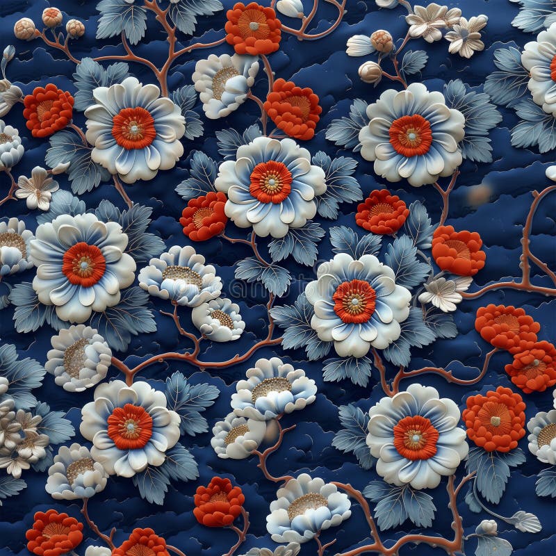 Intricate Traditional Japanese Pattern Seamless Design, Subtle Colors ...