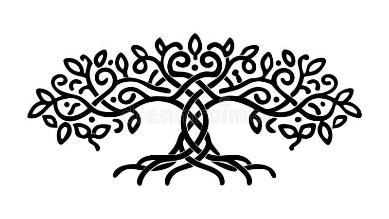 Intricate Tree of Life Design, Nature and Growth, Vector Design ...