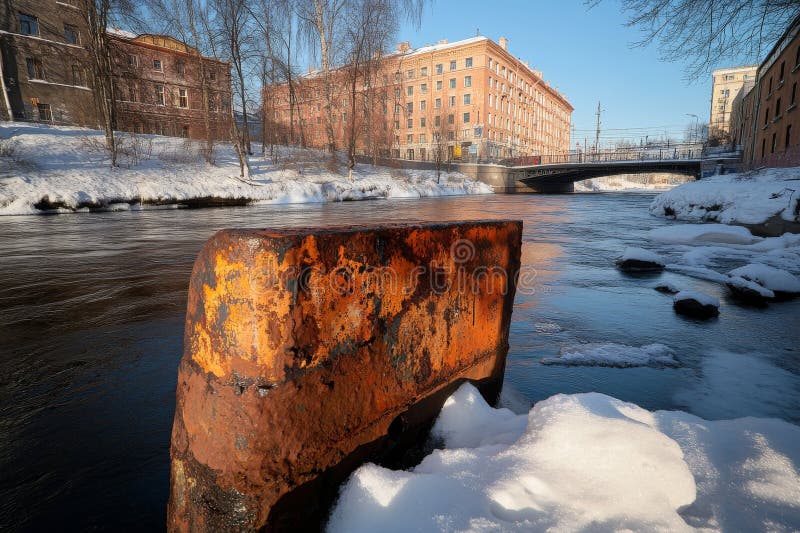 The Intricate Understructure of a Bridge in Saint Petersburg is Visible ...