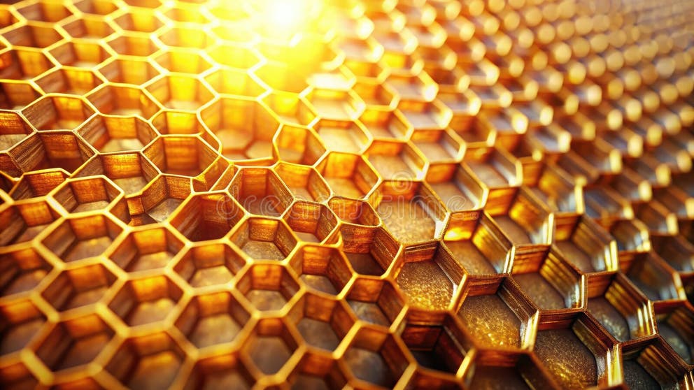 Intricate and Vast Interconnected Honeycomb Structure Displaying Nature ...