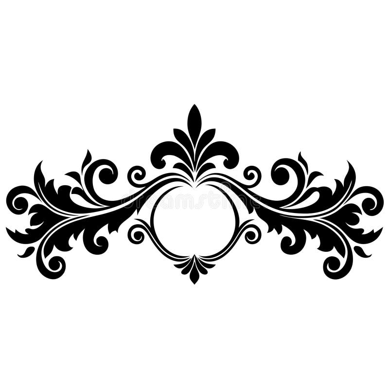 Intricate Vector Baroque Divider Inspired by Victorian Gothic ...