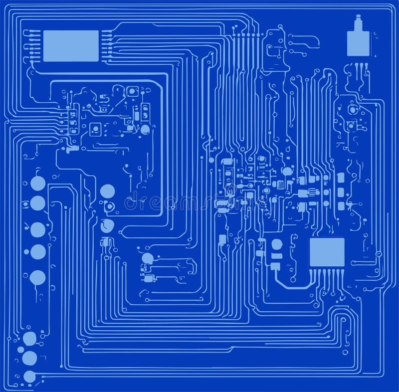 Circuit Board Vector Background Texture Computer Machine Technology ...