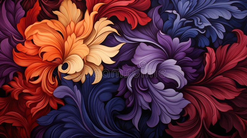 Intricate Velvet Burnout Illustrations with Bold Contrasts and High ...