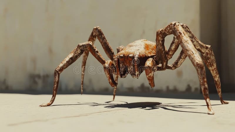 An Intricate View of a Large, Decorative Spider, Featuring Detailed ...