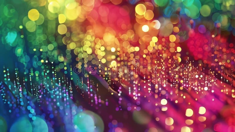 An Intricate View of a Quantum Dot Display Revealing Multiple Layers of ...