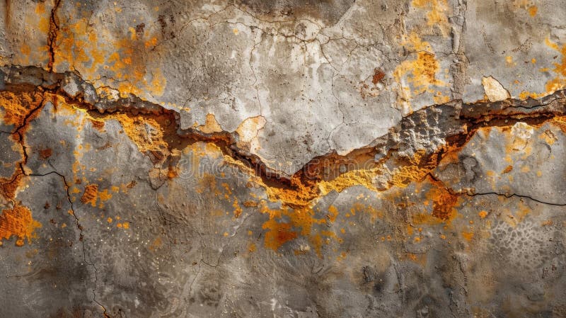 An Intricate View of a Rustcolored Oil Stain Seeping into the Porous ...