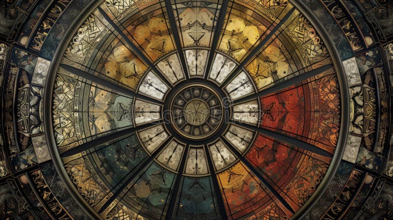 Intricate Vintage Astronomical Clock Face Detail Stock Image - Image of ...