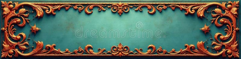 Intricate Vintage Frame, Swirling Patterns Retro Style Vector ...