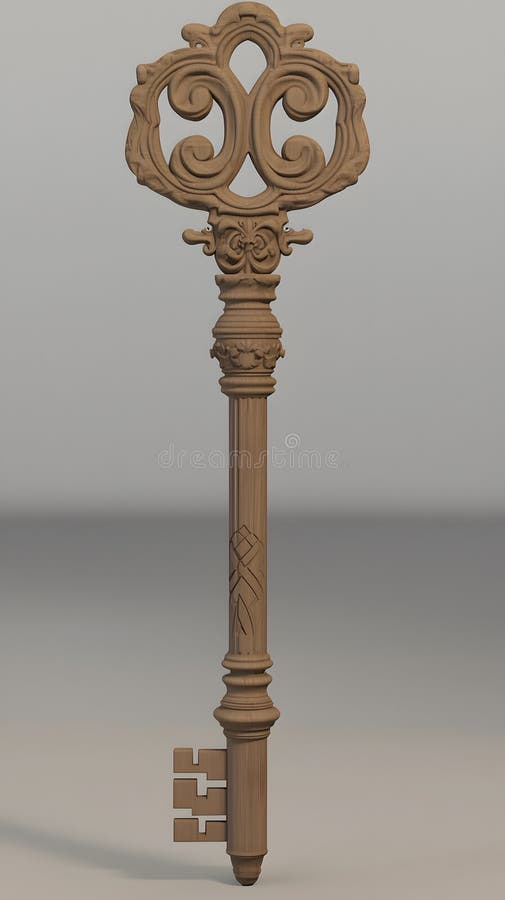 Ornate Vintage Key Intricate Design Features Detailed Stock Photos ...