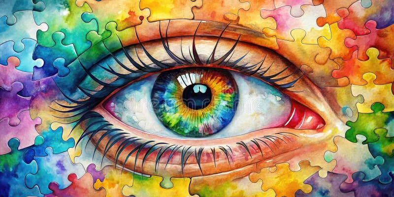 Intricate Watercolor Eyes a Visual Exploration of Connection Identity ...