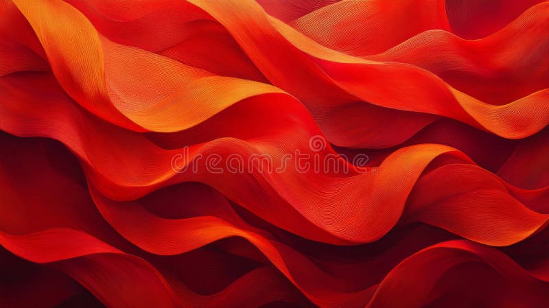 Intricate Wavy Red and Orange Fabric Texture with Gradient Pattern and ...