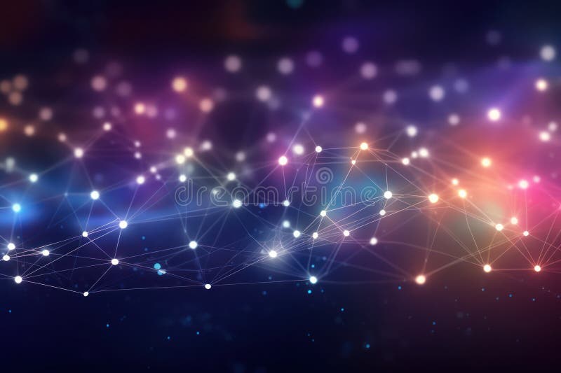 Intricate Web of Fiber Optic Cables Transmitting Data Signals AI ...