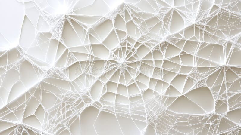 Intricate Web-like Illustration Featuring a Network of Delicate Lines ...