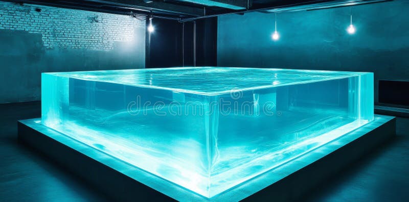 An Intricate Web of Translucent Cubes, Creating a Captivating Showcase ...