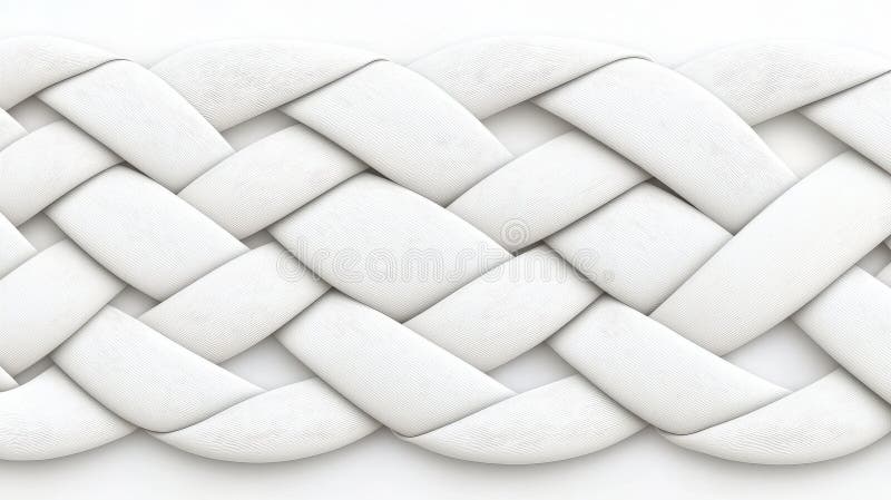 Intricate White Braided Pattern on a Smooth Surface for Background and ...