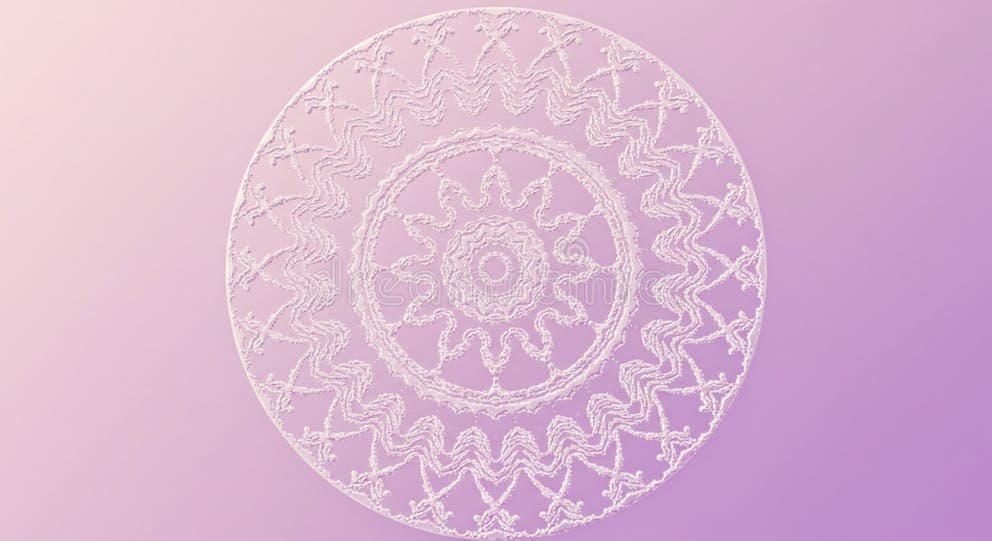 Intricate White Mandala Featuring Concentric Circular Patterns and ...