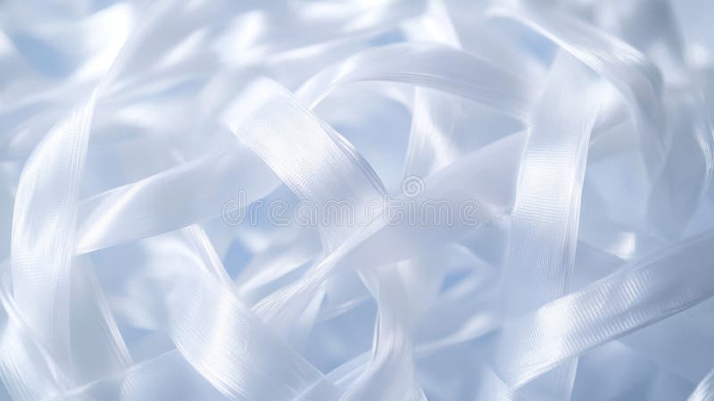 Intricate White Ribbons Create Abstract Design Stock Illustration ...