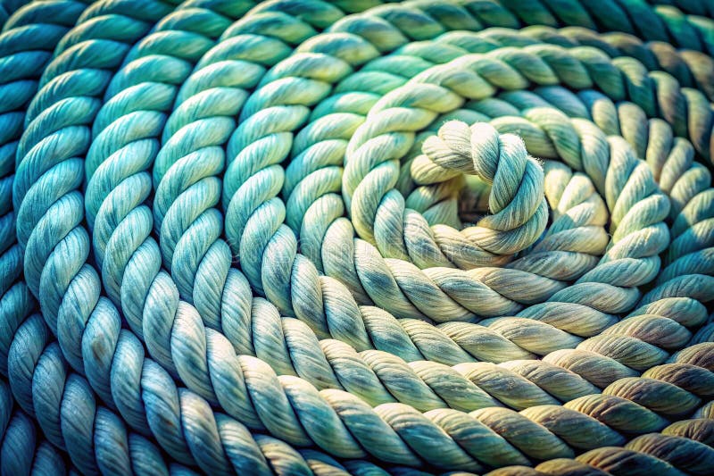 Intricate White Rope Abstract Art a Double Exposure Masterpiece ...