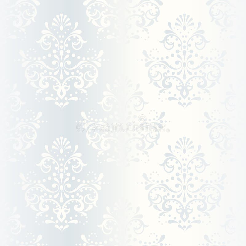 Intricate White Satin Wedding Pattern Stock Vector - Illustration of ...