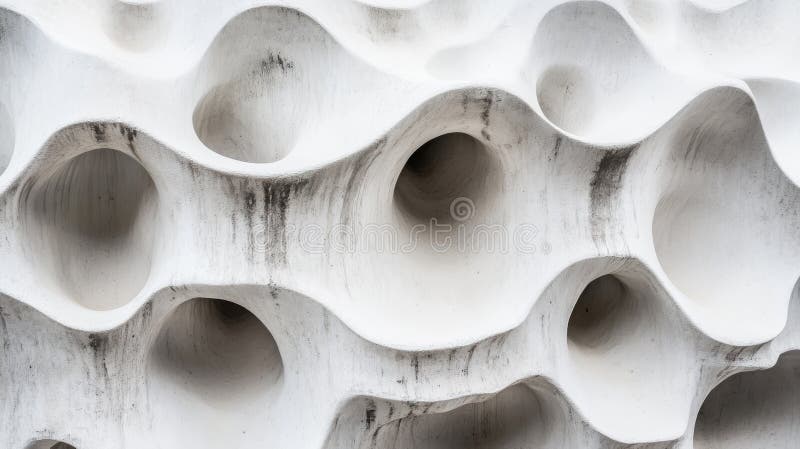 Intricate White Sculpture: a Close-up of Abstract Art and Design with ...