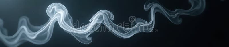 Intricate White Smoke Patterns Against Deep Black, Elegant, Detail ...