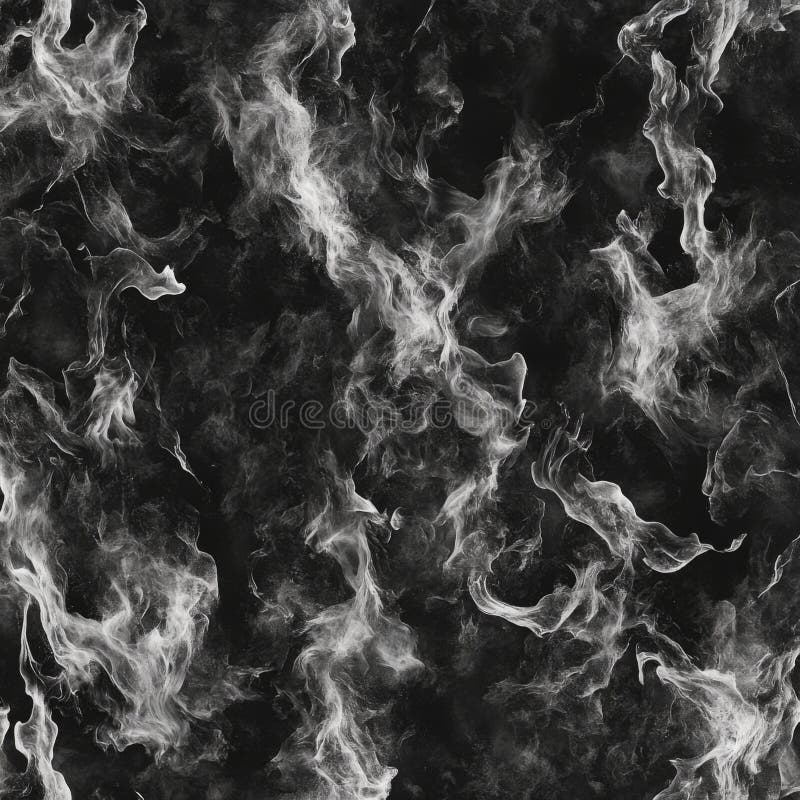 Intricate White Smoke Patterns Black Background Design Projects Stock ...