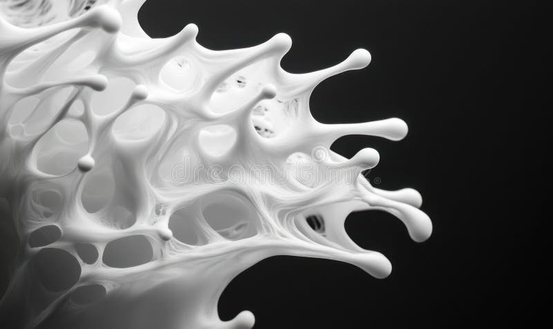 Intricate White Structures Create a Modern, Abstract Design Against a ...