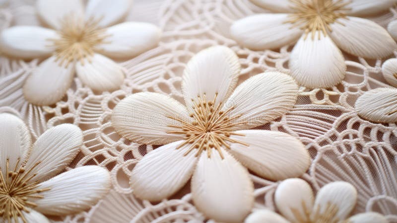 Intricate white thread stock illustration. Illustration of decorative ...