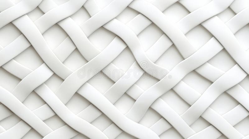 Intricate White Woven Pattern with Smooth Curves and Textured Surface ...