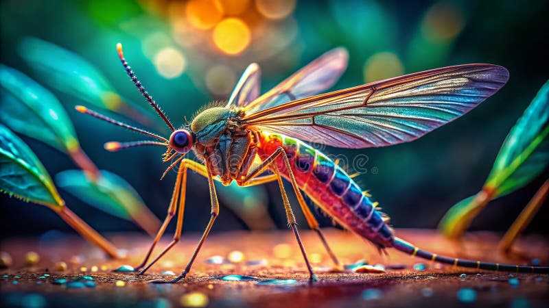 Intricate Wing Patterns of a Miniature Mosquito a Stunning TiltShift ...