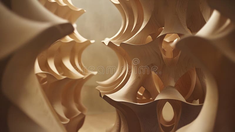 Intricate Wooden Structures Create a Captivating, Organic Interior ...