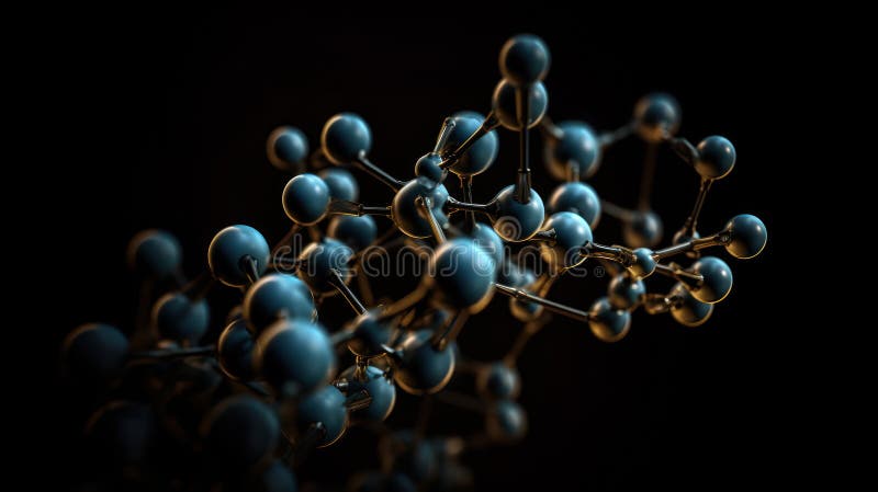 The Intricate World of Molecules: a Stunning 8K Image of a Detailed ...