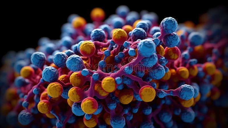 The Intricate World of Molecules: a Stunning 8K Image of a Detailed ...