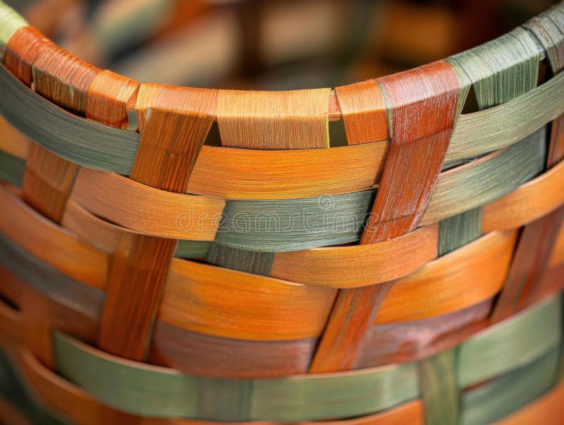 Intricate Woven Basketry, a Close-Up Look at the Craftsmanship Stock ...