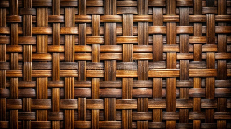 Intricate Woven Pattern of Dark Brown and Light Brown Intertwined ...