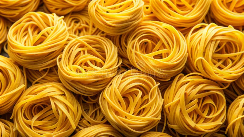 Intricate Woven Yellow Noodle Strands Create a Visually Appealing ...