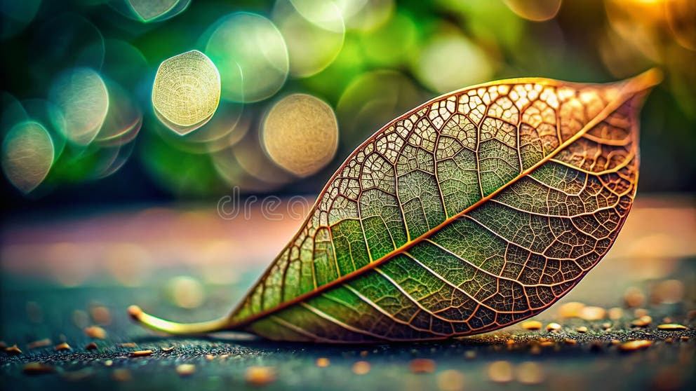 Intricate Zentangle Leaf Pattern Revealed a Stunning TiltShift Macro ...