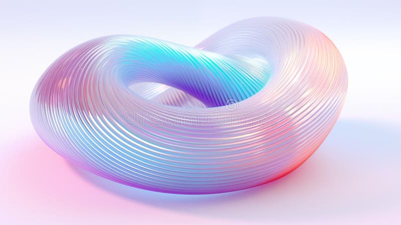 Intricated Pastel Gradient Sculpture Ai Generated 3d Rendering Image ...