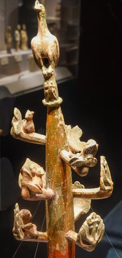 Ivory Pagoda Carving of Eight Immortals Stock Photo - Image of figurine ...