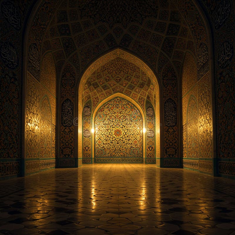 Decorated Islamic Ceiling Stock Illustrations – 115 Decorated Islamic ...