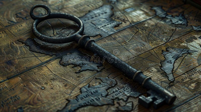 An Intricately Designed Old Key Representing the Unlocking of Memories ...