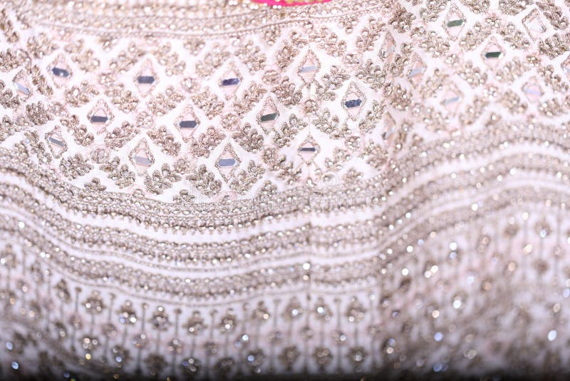 Intricately Designed Lehenga Stock Image - Image of girls, jewelry ...